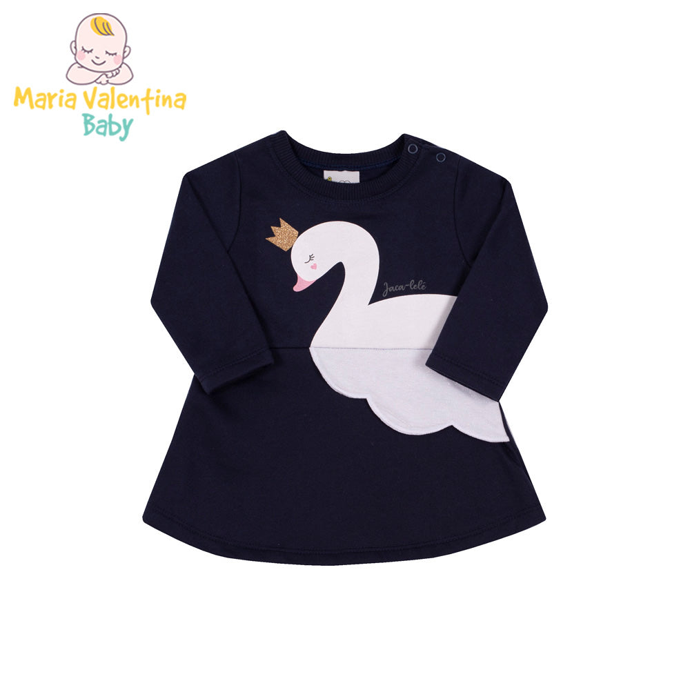 Jaca Lele Navy Swan Dress